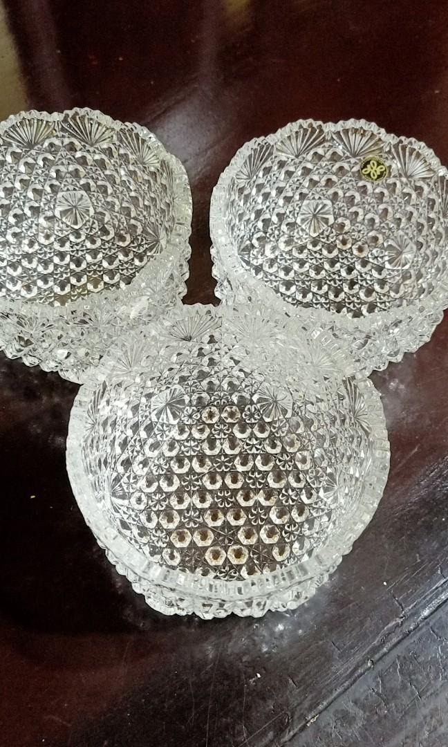 Crystal bowl set, Hobbies & Toys, Memorabilia & Collectibles, Currency ...