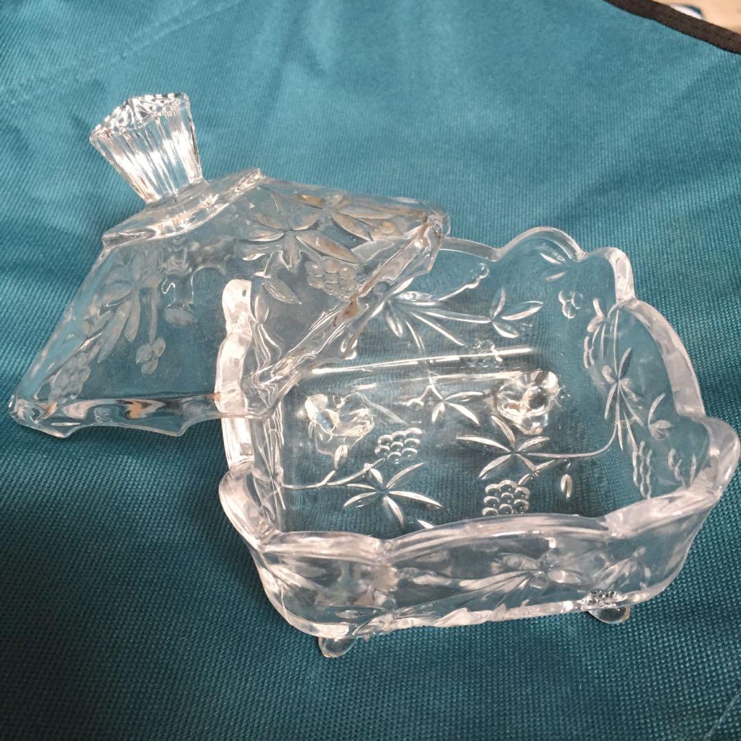 Glass container/ balang kaca/ tepak kaca, Furniture & Home Living ...