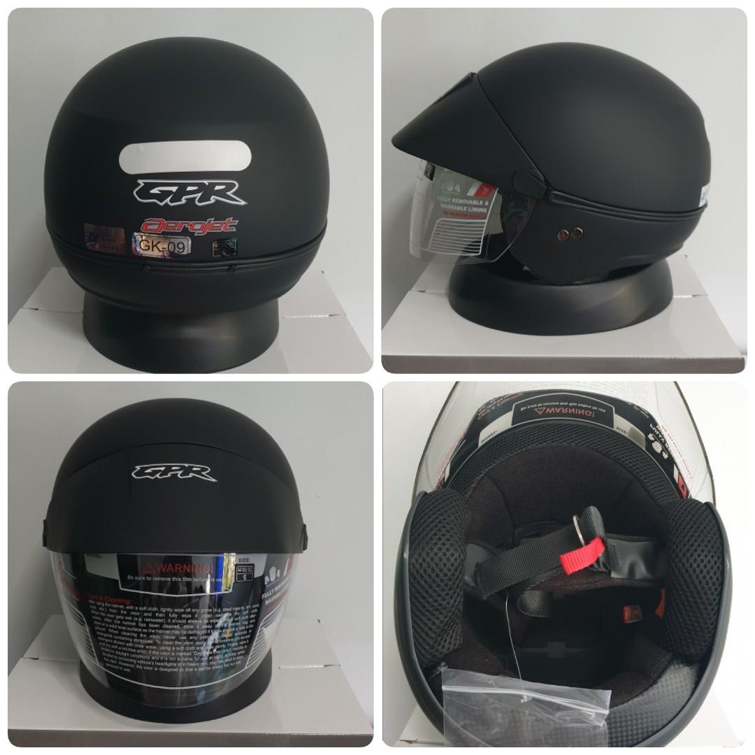 GPR Helmet - Aerojet Matt Black, Motorcycles, Motorcycle Accessories on ...
