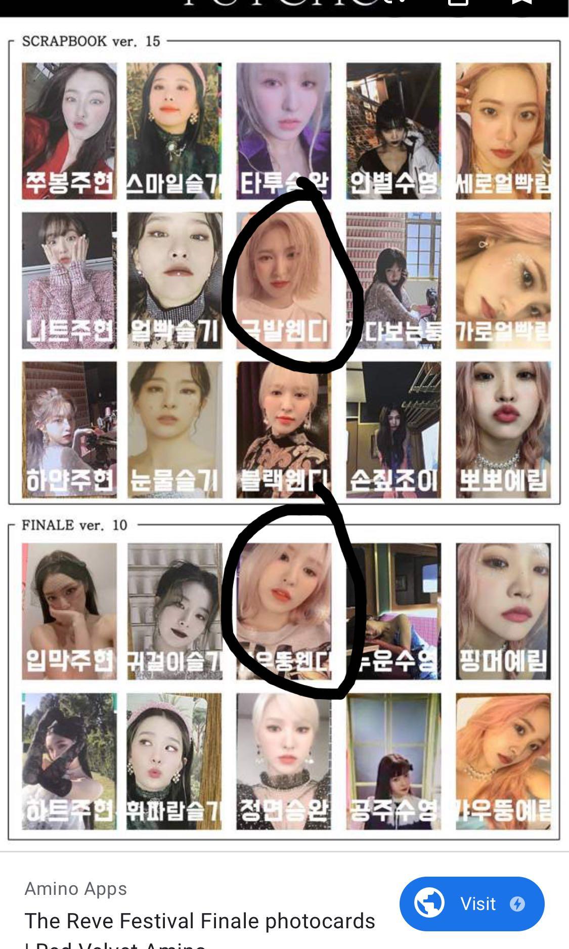 IRENE Photocard | Reve Festival Finale , Hobbies & Toys, Memorabilia ...