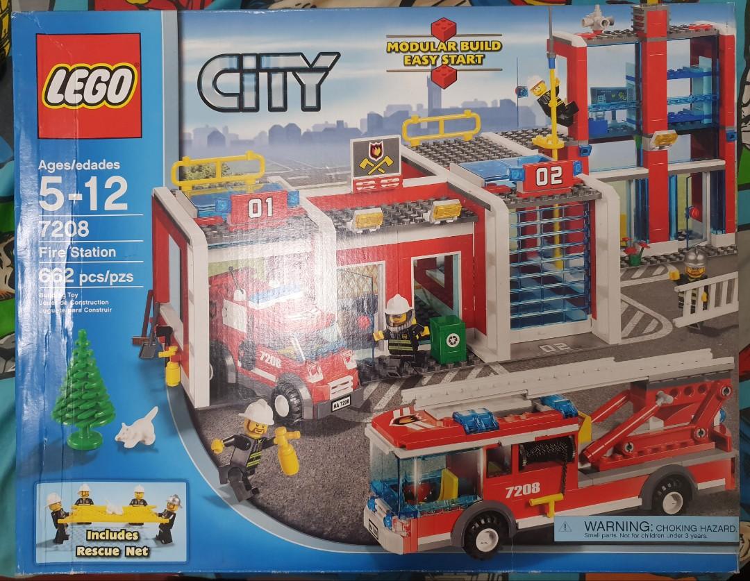 Lego City 7208 Fire Station Modular Build Easy Start, Hobbies & Toys ...