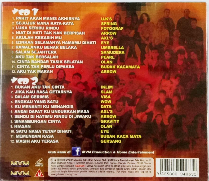 Leleh Beb! 24 Lagu Meleleh 90an 2VCD Karaoke UK Spring Fotograf Arrow AXL EYE Umbrella Samudera ...