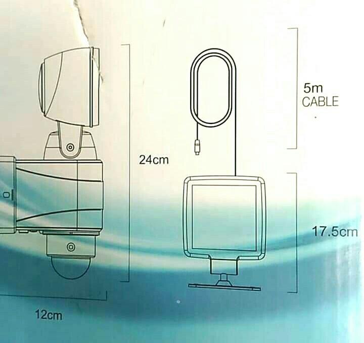 Lightway Solar Twin Head PIR Motion Sensor Security Light, Furniture ...