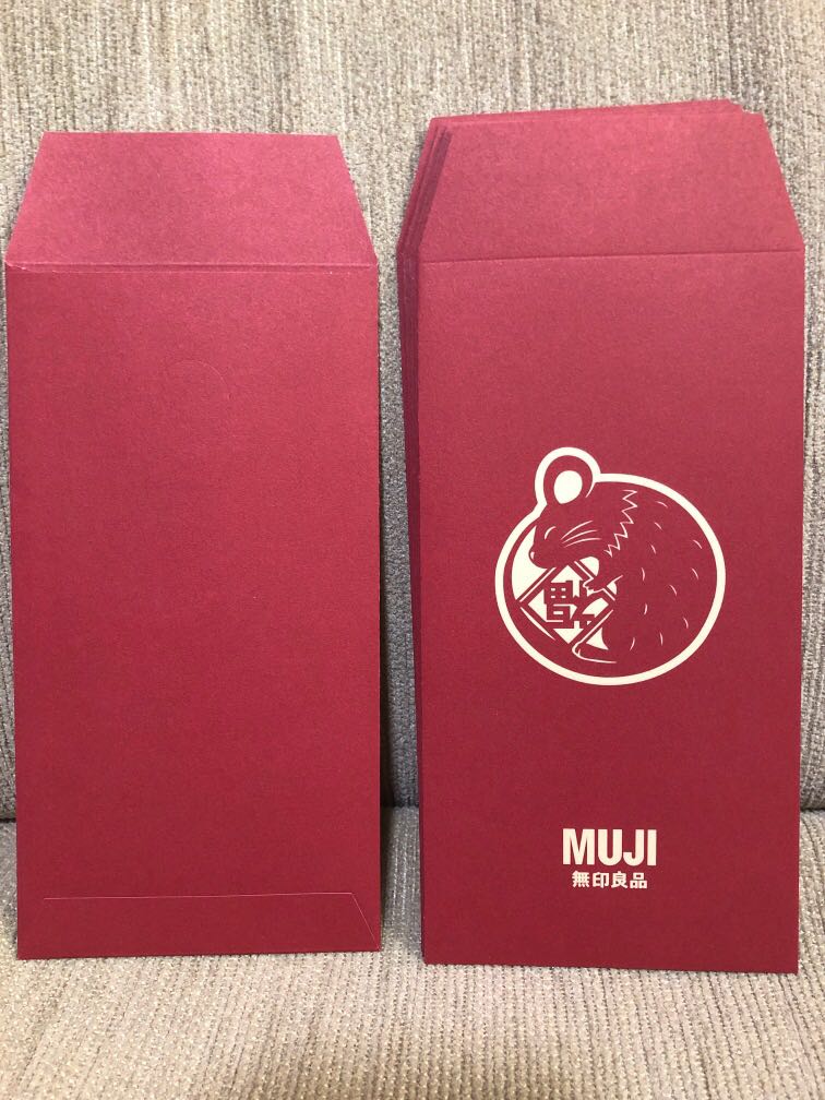 Muji red Packet ang pow 2020, Design & Craft, Art & Prints on Carousell