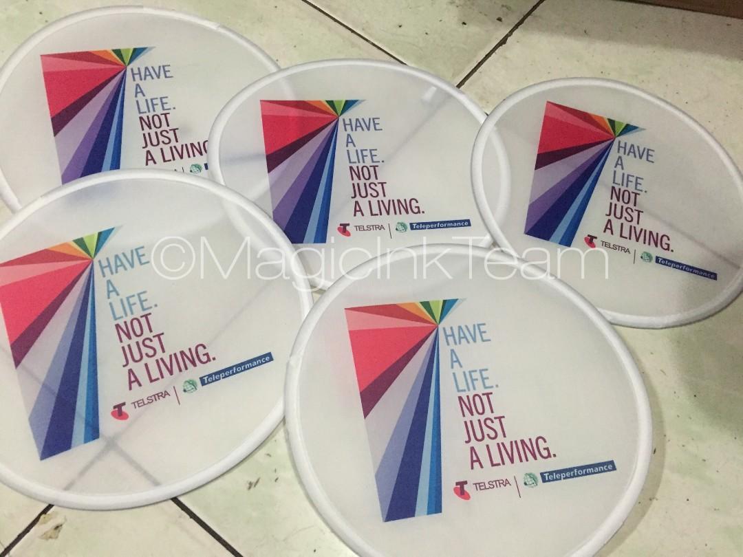 Personalized Foldable Fan RUSH Twisted Fan, Hobbies & Toys, Stationary ...