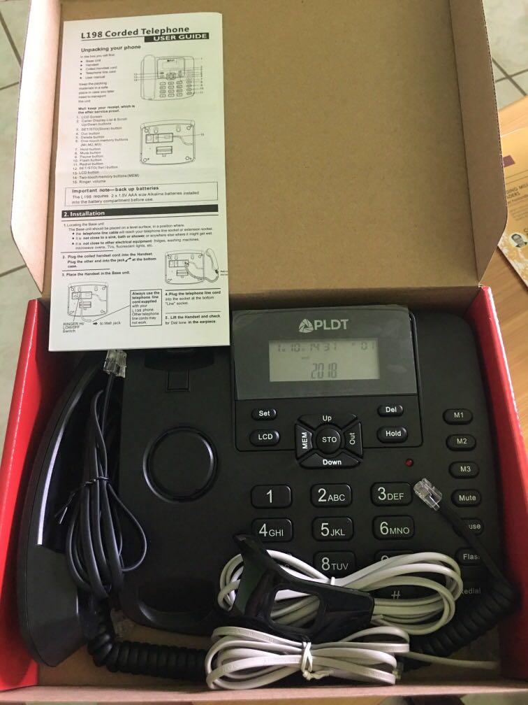 PLDT landline corded phone, Audio, Other Audio Equipment on Carousell