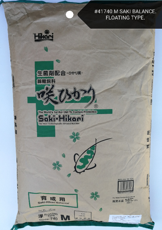 Saki Hikari Balance M Floating Type Koi Fish Feed Pond Aquarium [Saki ...