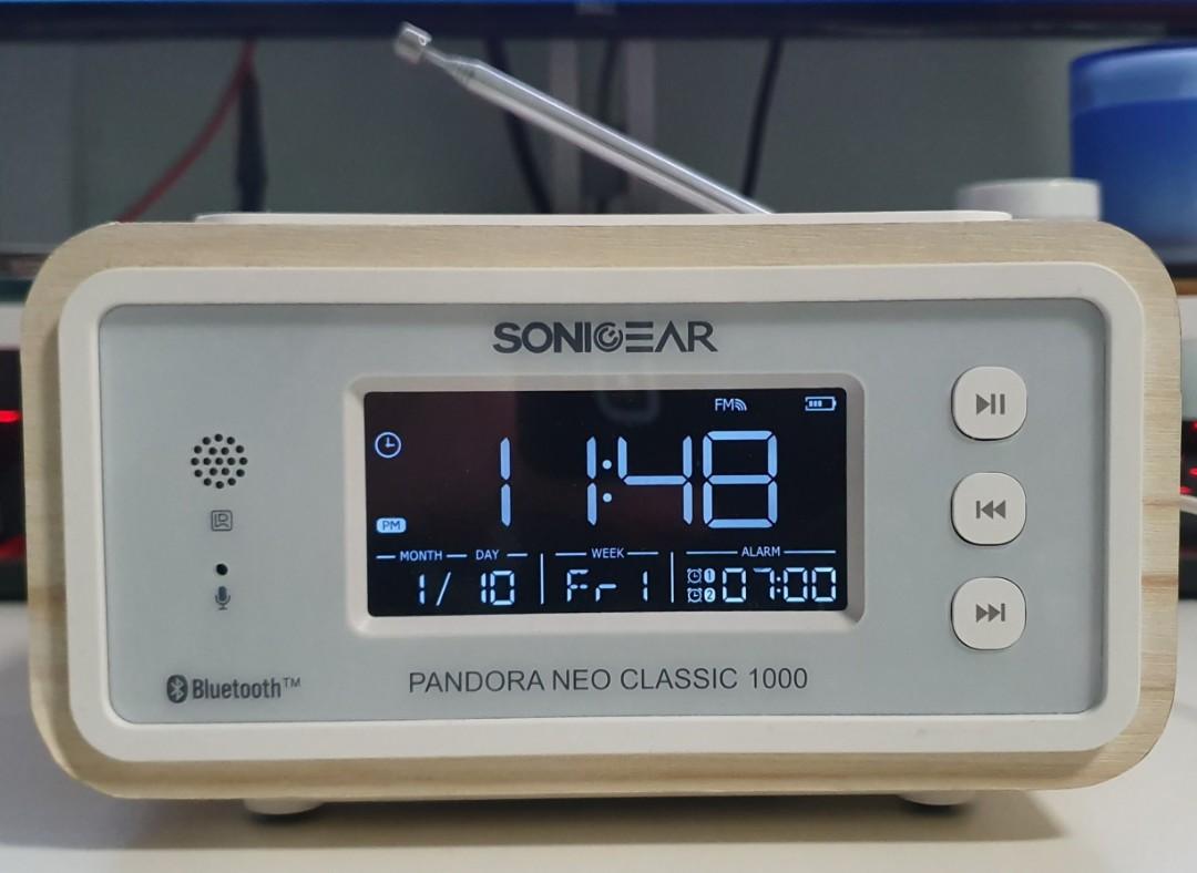 Sonicgear - Pandora Neo Classic No.1000 (Bluetooth FM-Radio Clock Alarm ...