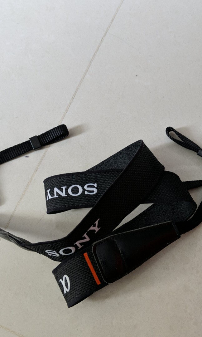 Sony alpha camera strap, Photography, Cameras on Carousell