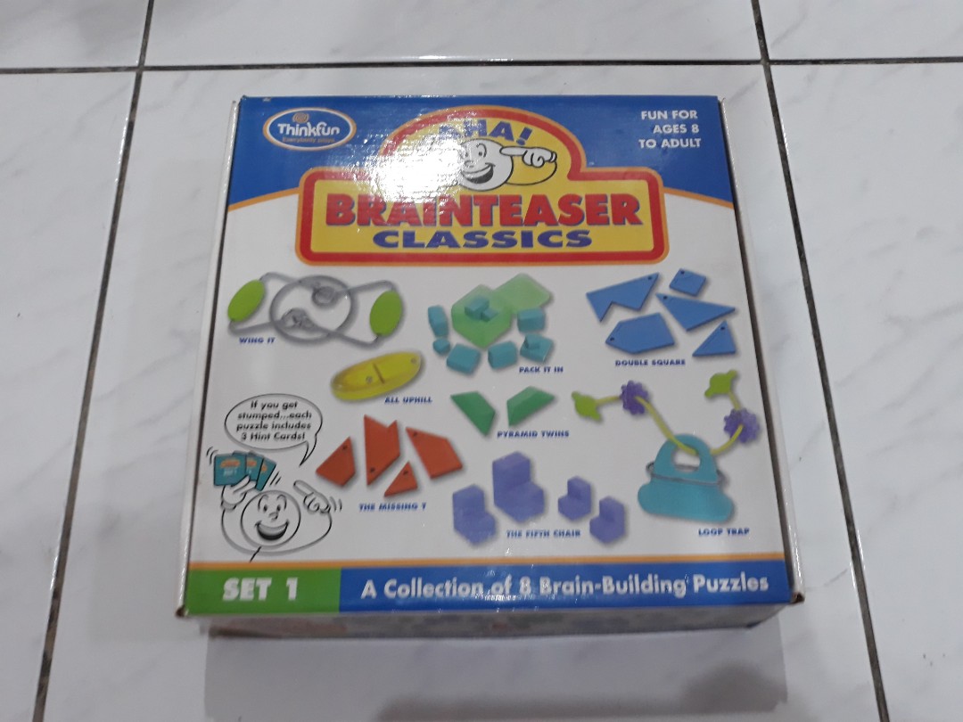 Thinkfun Aha! Brainteaser puzzle kit, Hobbies & Toys, Toys & Games on ...