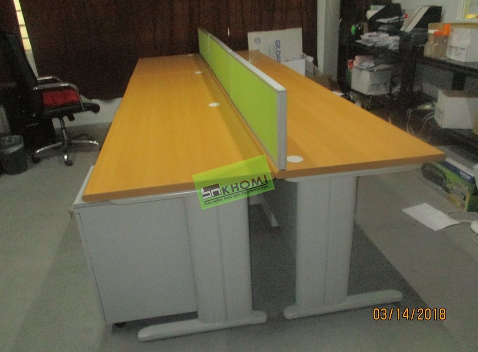 WORKING TABLES with PANEL DIVIDER Partition Office Furniture, Furniture ...