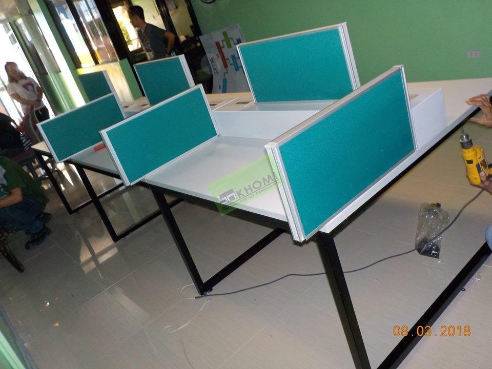 WORKING TABLES with PANEL DIVIDER Partition Office Furniture, Furniture ...