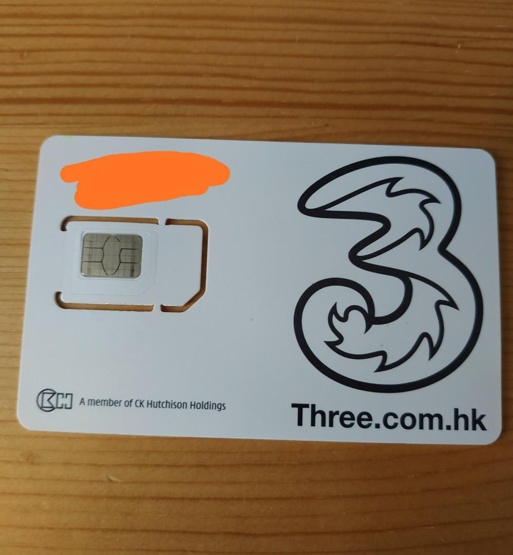 3HK 國際萬能卡 流動數據卡, 手提電話, 電話及其他裝置配件, Sim 卡 - Carousell