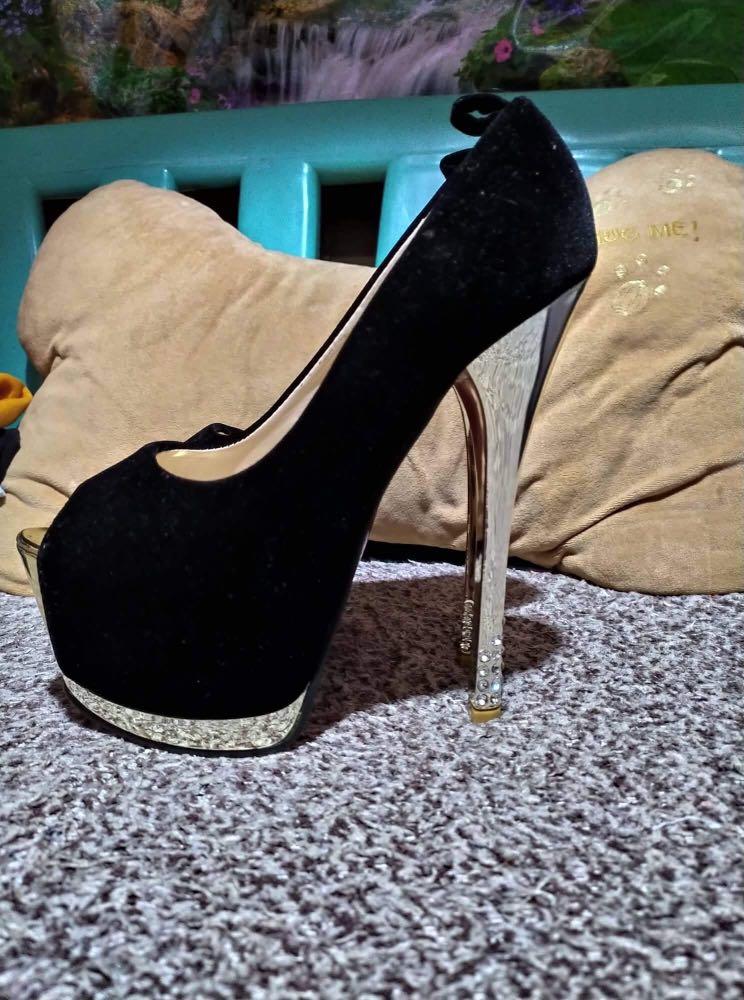Pageant High Heels / 6 inches peep toe platform high heels, Women's ...