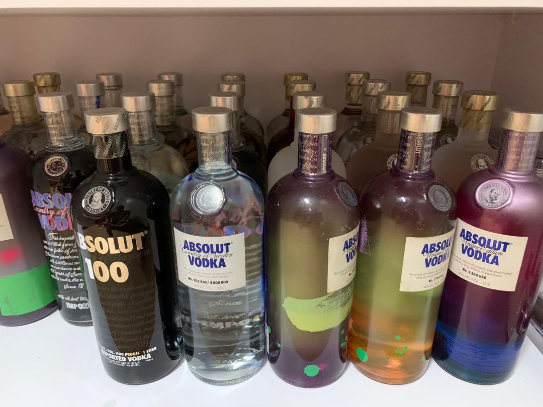 Absolut Vodka - 35 bottles, Food & Drinks, Alcoholic Beverages on Carousell