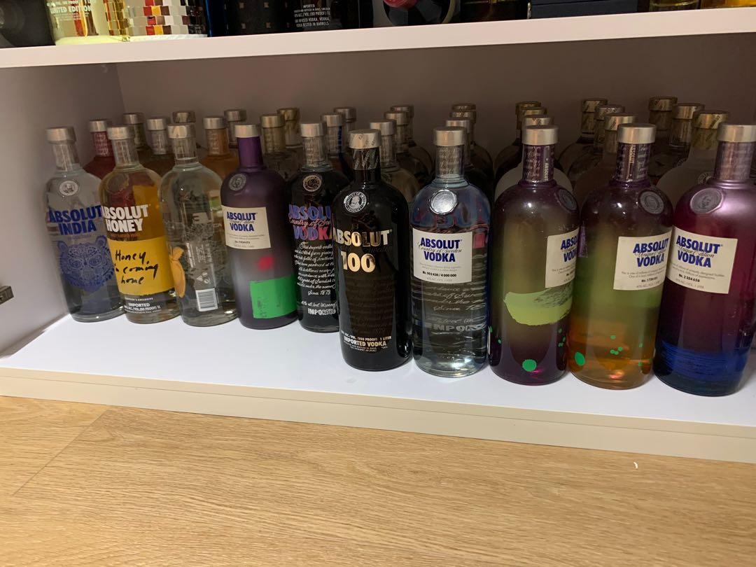 Absolut Vodka - 35 bottles, Food & Drinks, Alcoholic Beverages on Carousell