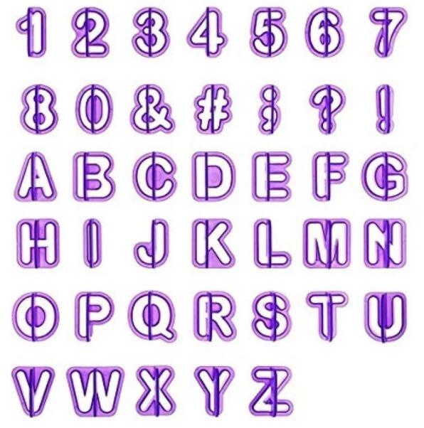 Alphabet fondant alphabet cutter mould number mould, Hobbies & Toys ...