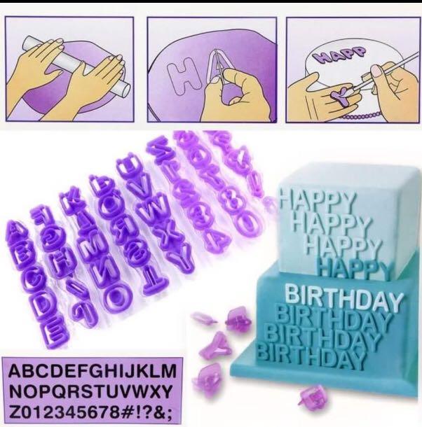 Alphabet fondant alphabet cutter mould number mould, Hobbies & Toys ...