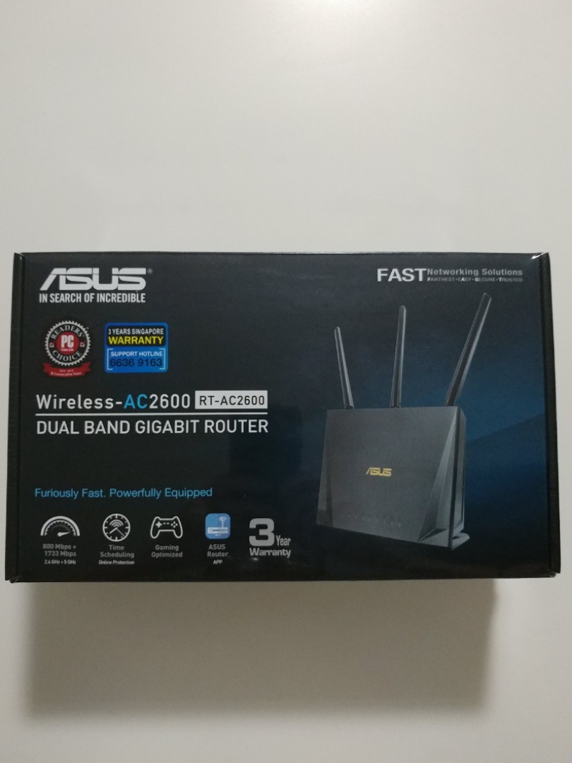 BNIB ASUS RT-AC2600 wireless router, Computers & Tech, Parts ...