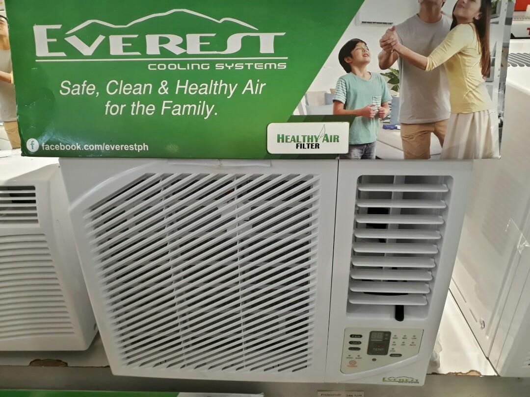Everest Window Type Aircon .5hp .6hp 1hp 1.5hp 2hp 2.5hp, TV & Home ...