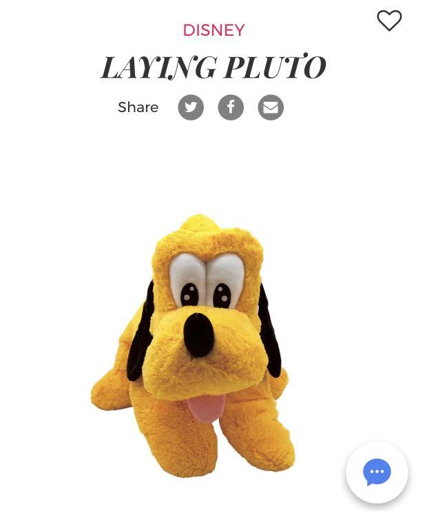 Disney Laying Pluto Big Plush, Hobbies & Toys, Toys & Games on Carousell