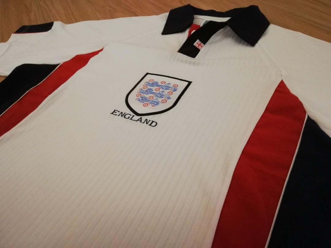 England 1998 home official retro, Men's Fashion, Activewear on Carousell