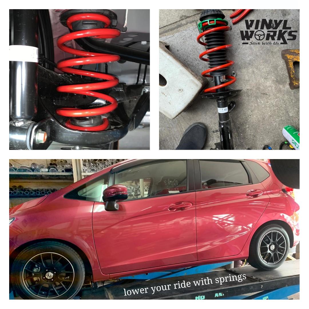 GAB Lowering Springs for Honda Fit/Jazz (price include installation ...