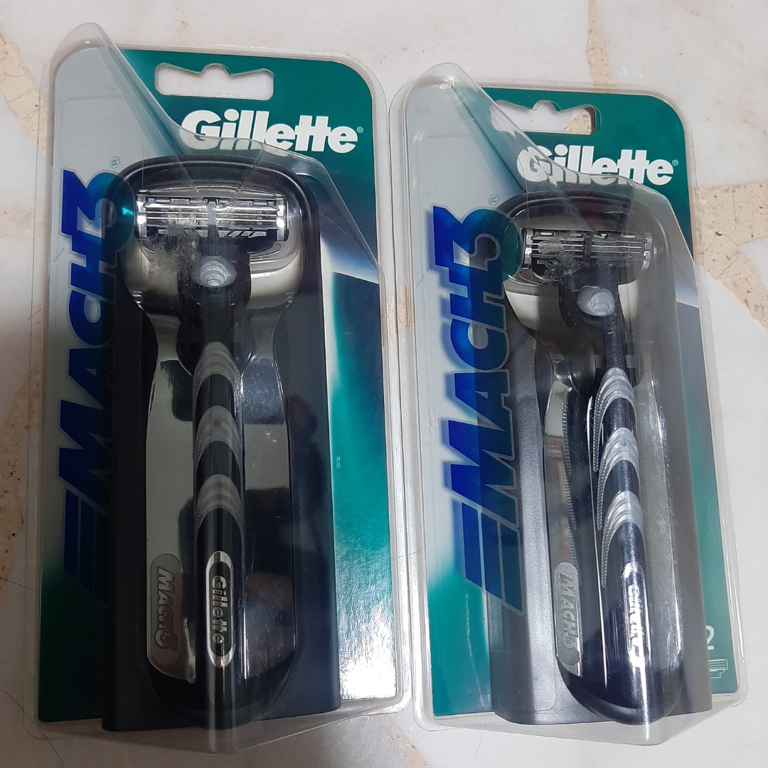 Gillette Mach3 Shaver (Brand New) with 2 Razors, Health & Beauty, Men's ...