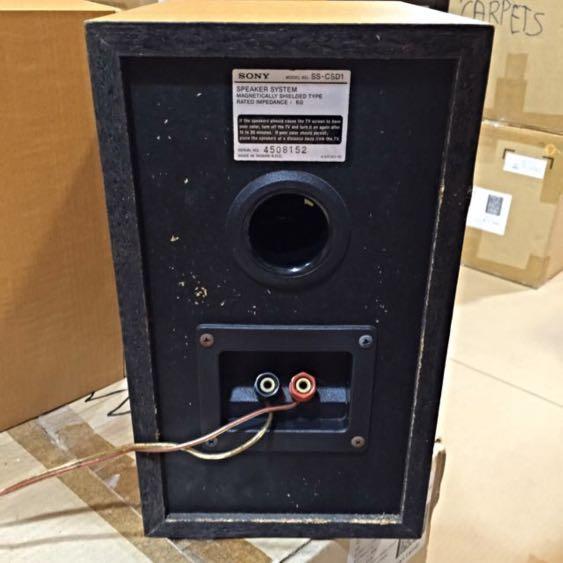 Hifi Bookshelf 2 Way Speakers Wood Chasis, Electronics, Audio on Carousell