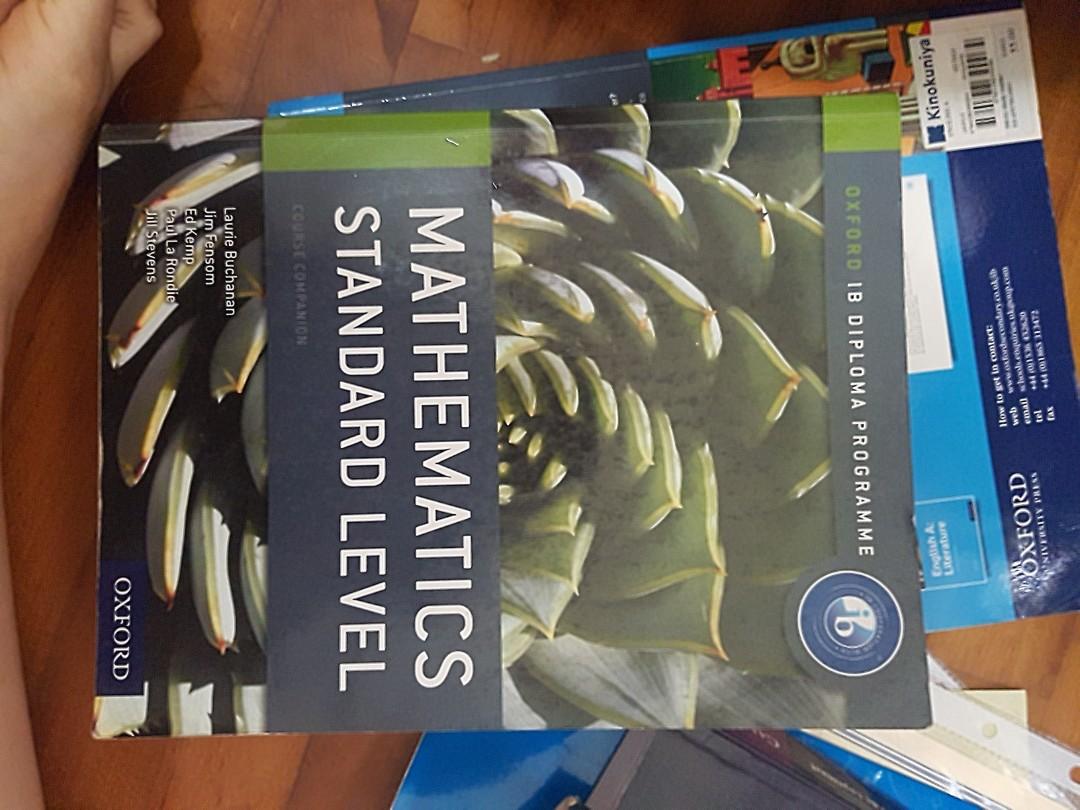 IB Mathematics SL textbook, Hobbies & Toys, Books & Magazines ...
