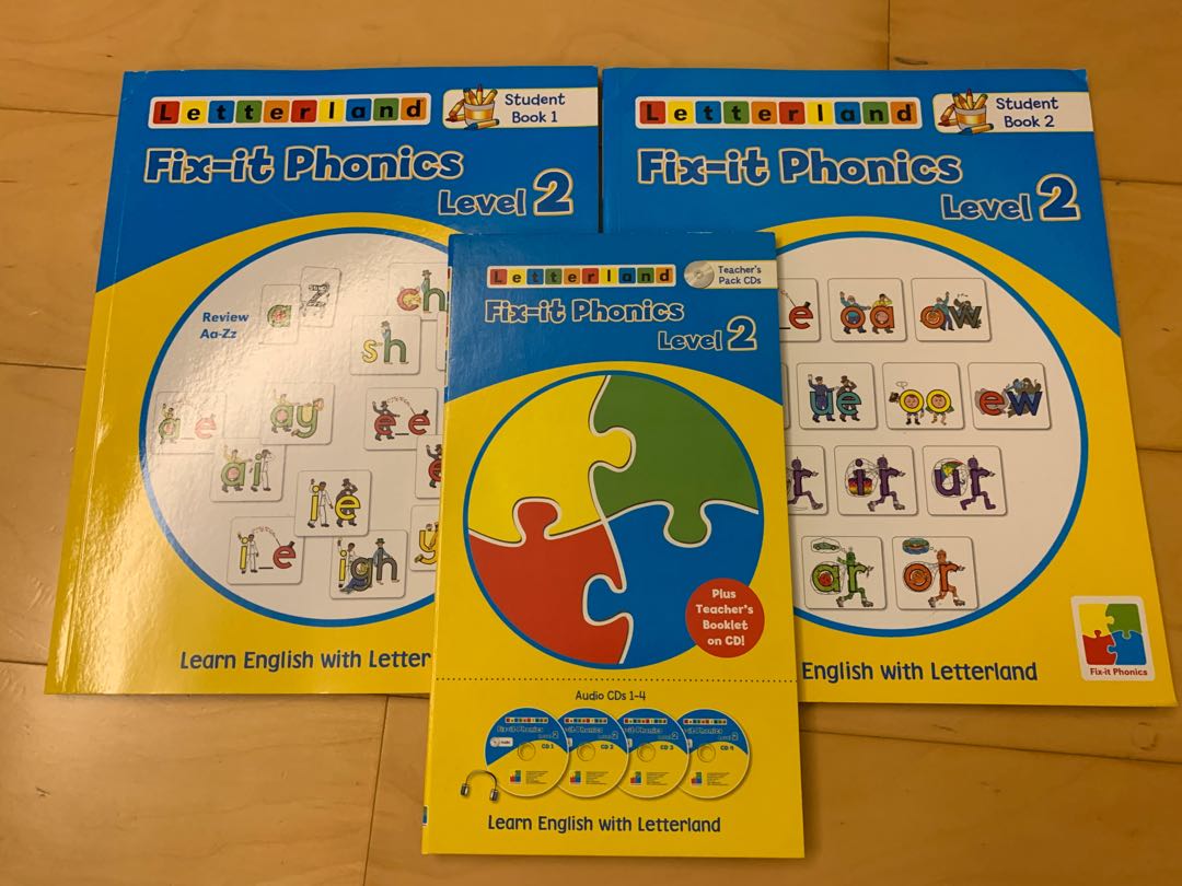 Letterland Fix-it Phonics Level 2 Student book + Teacher pack, 興趣及遊戲 ...