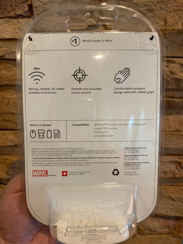 Logitech Captain Marvel Wireless Mouse, Computers & Tech, Parts ...