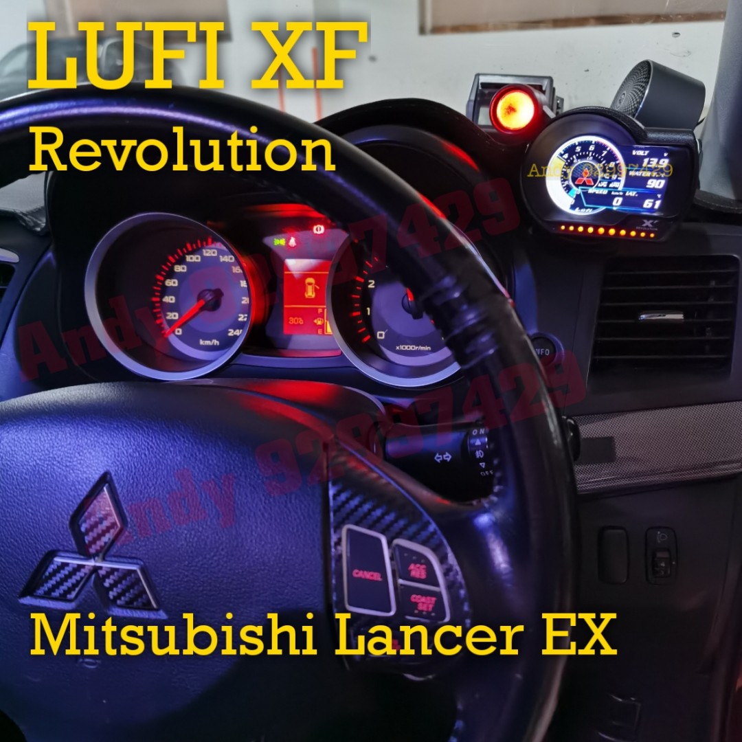 Mitsubishi Lancer EX Lufi XF Revolution OBD OBD2 Gauge Display #lufi # ...