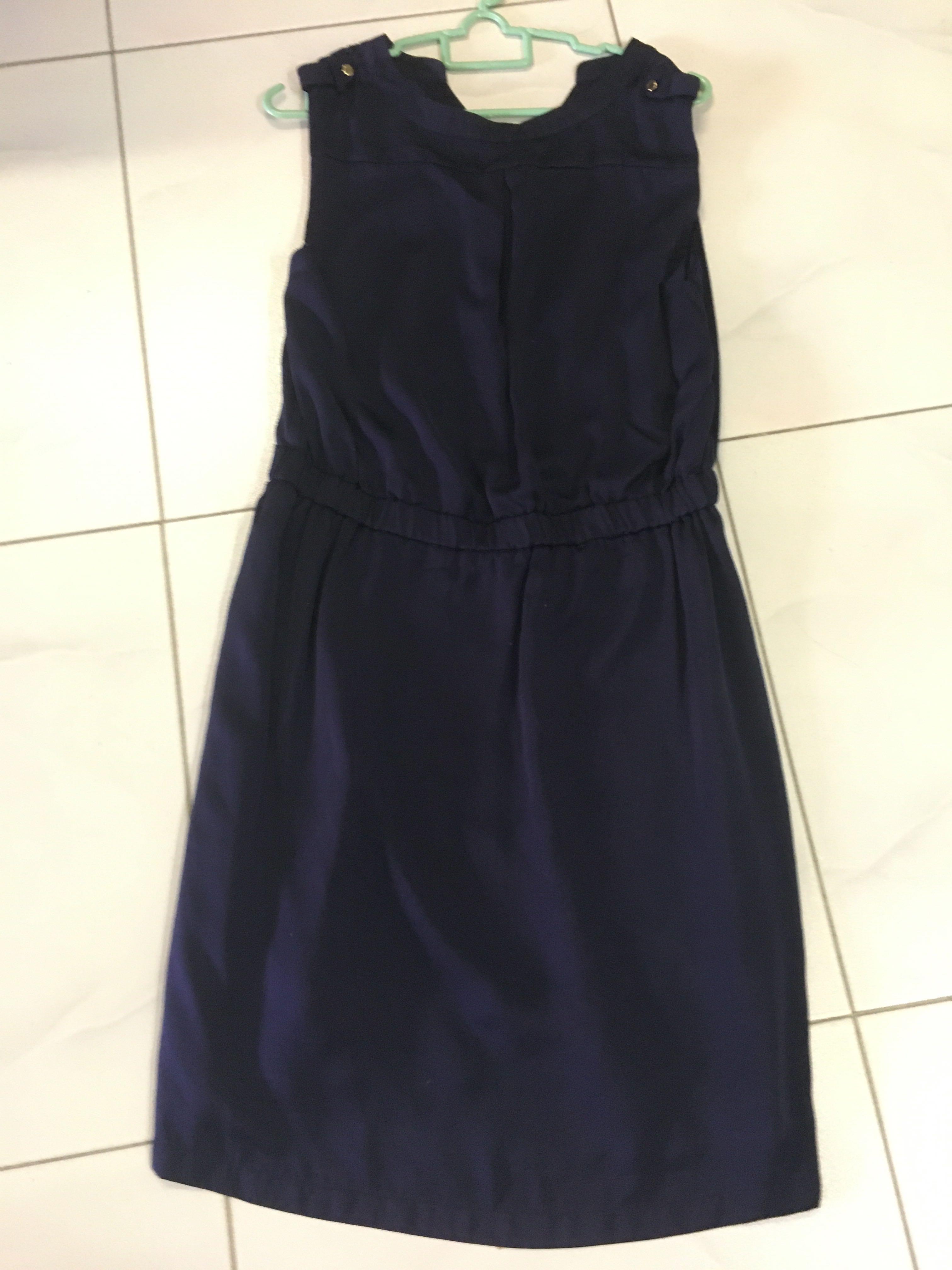 Navy Blue Dress from G2000, Women's Fashion, Muslimah Fashion, Dresses ...