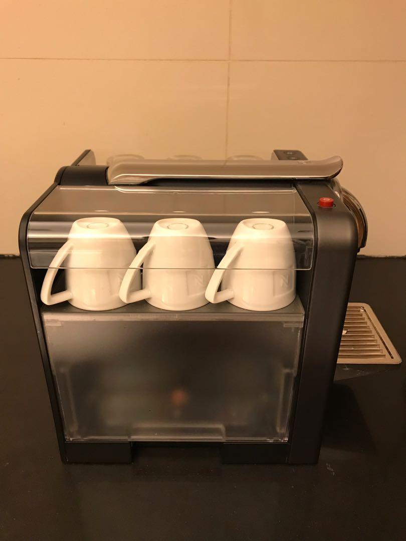 Nespresso Le Cube in Titan Grey (with 6 espresso cups), TV & Home ...