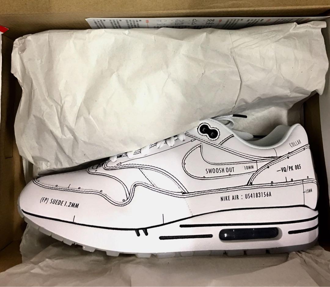 Nike Air Max 1 Sketch To Shelf Tinker Schematic 特別版 US 11 全新行貨 個人珍藏 ...