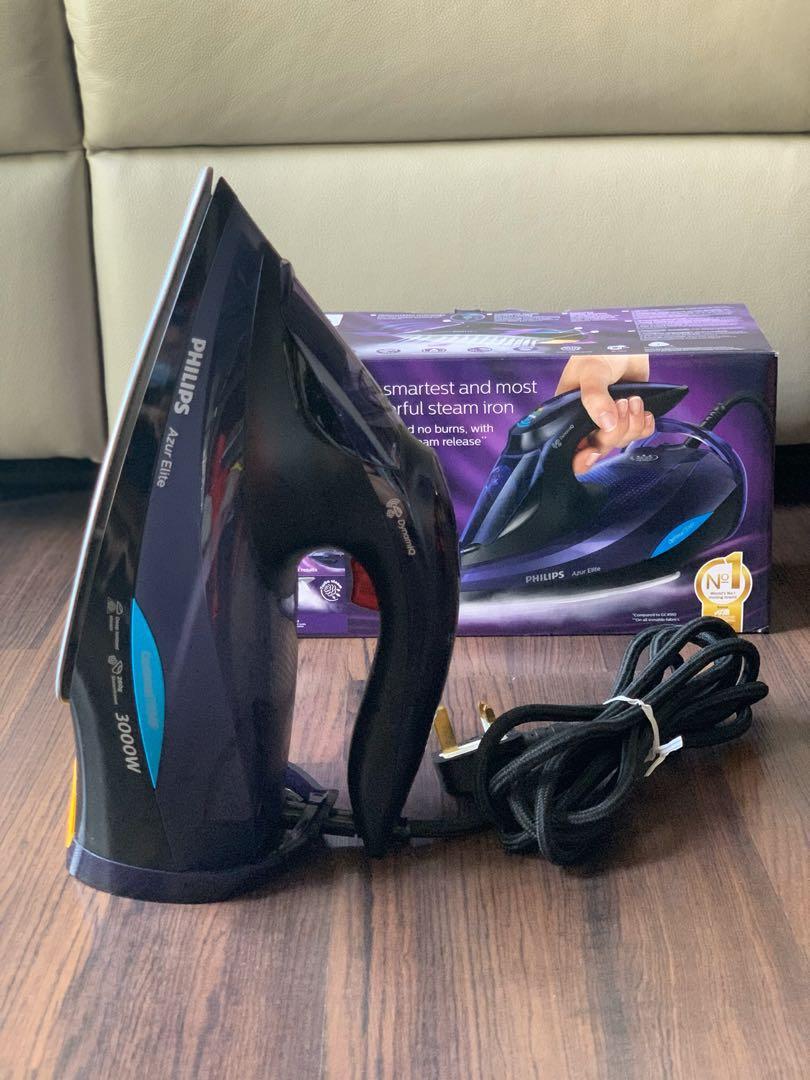 Philips Azure Elite Steam Iron, Furniture & Home Living, Cleaning ...
