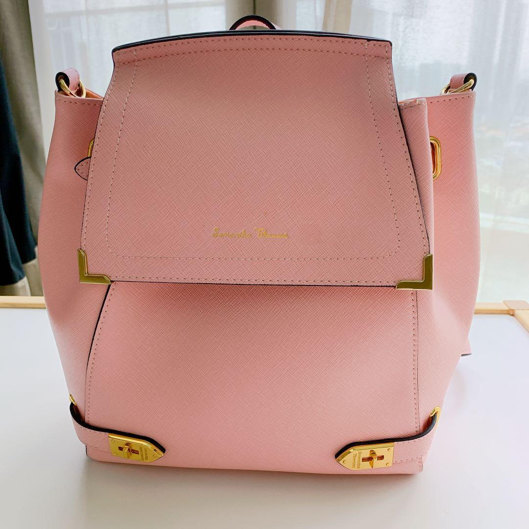 Pink Backpack, Women's Fashion, Bags & Wallets, Backpacks on Carousell