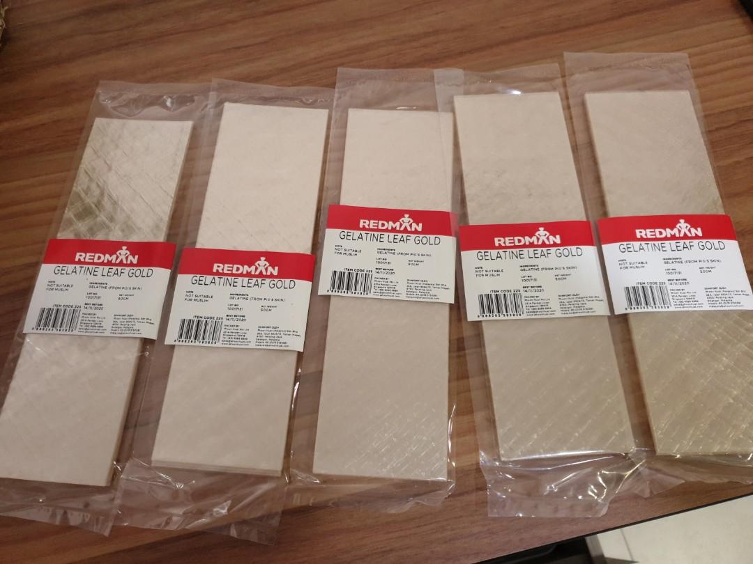 Redman gelatine leaves, Food & Drinks, Packaged Snacks on Carousell