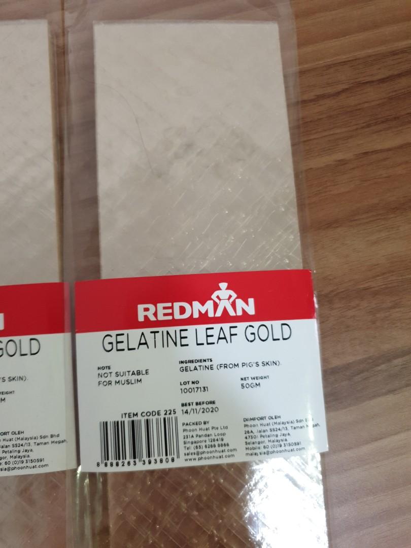 Redman gelatine leaves, Food & Drinks, Packaged Snacks on Carousell