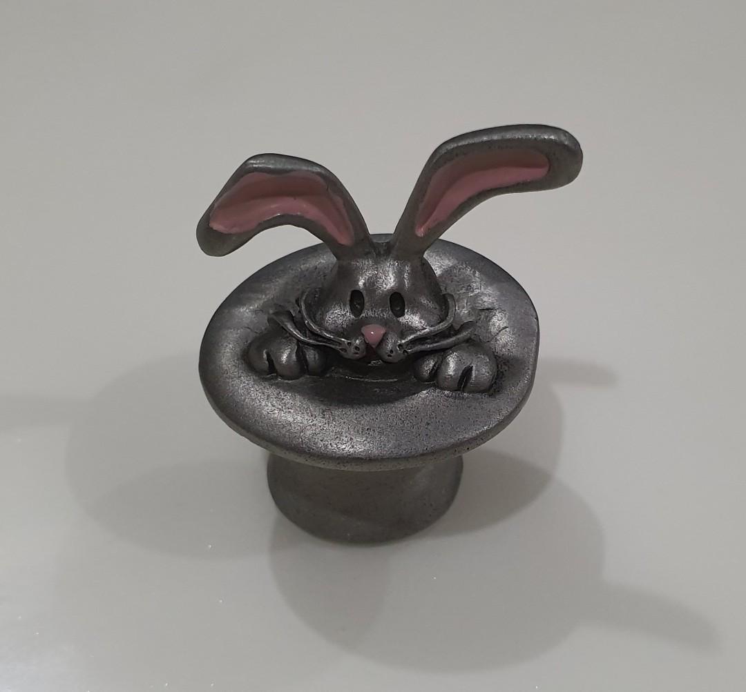 Royal Selangor Pewter Bunny in a Hat, Furniture & Home Living, Home ...