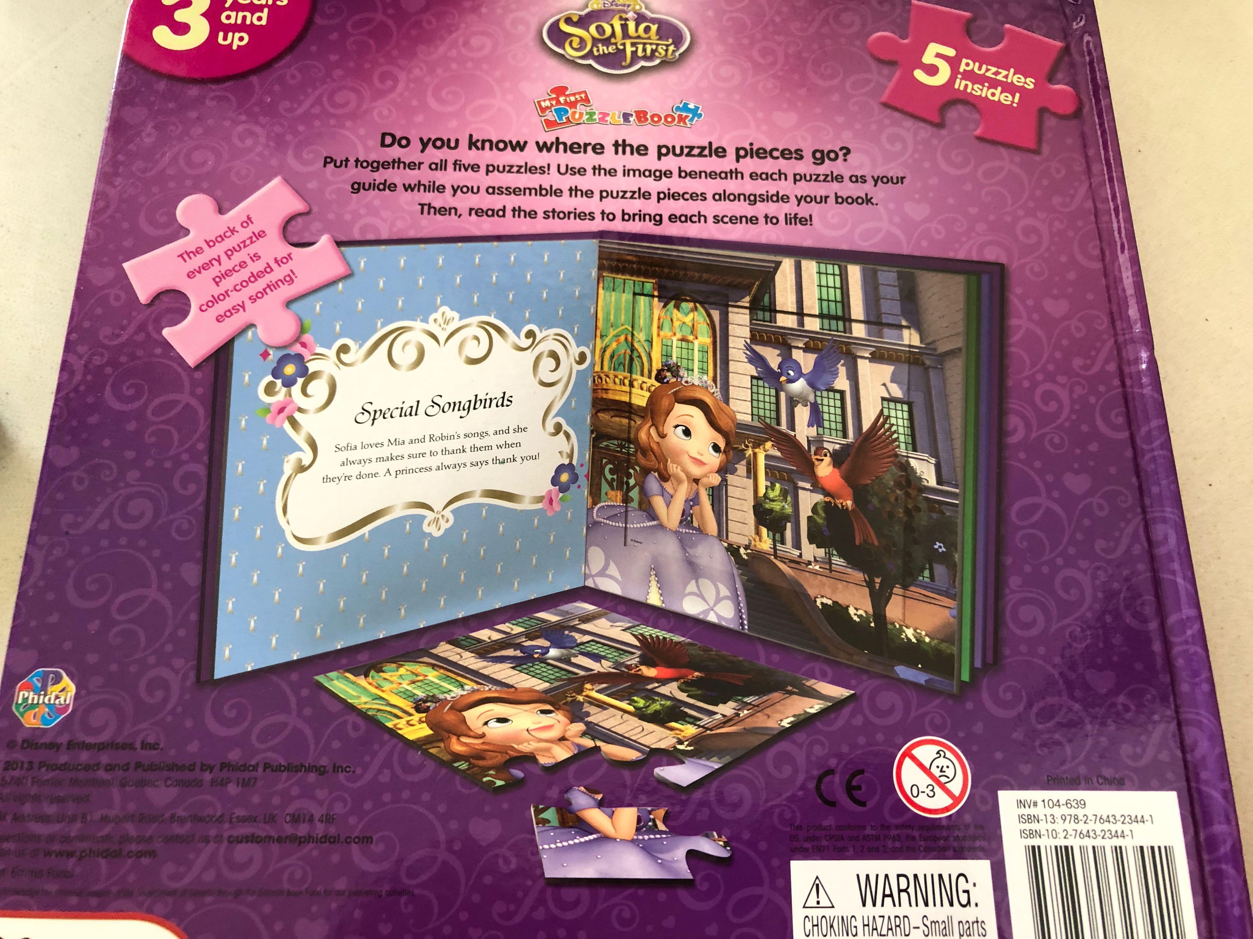 Sophia princess puzzle story book, Books & Stationery, Children's Books ...