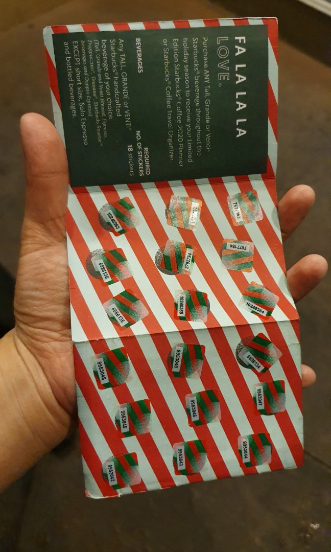 Starbucks Stickers complete to claim Planner, Hobbies & Toys ...
