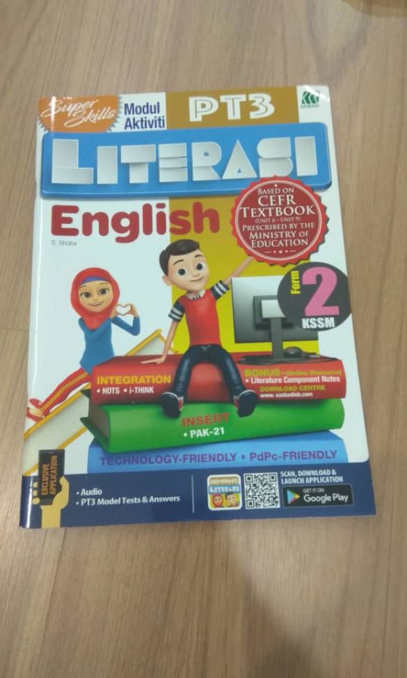 SUPER SKILLS MODUL AKTIVITI PT3 LITERASI ENGLISH TINGKATAN 2 KSSM CEFR ...
