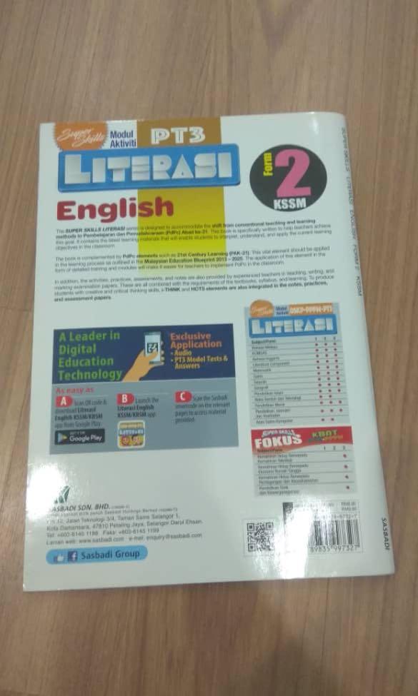 SUPER SKILLS MODUL AKTIVITI PT3 LITERASI ENGLISH TINGKATAN 2 KSSM CEFR ...