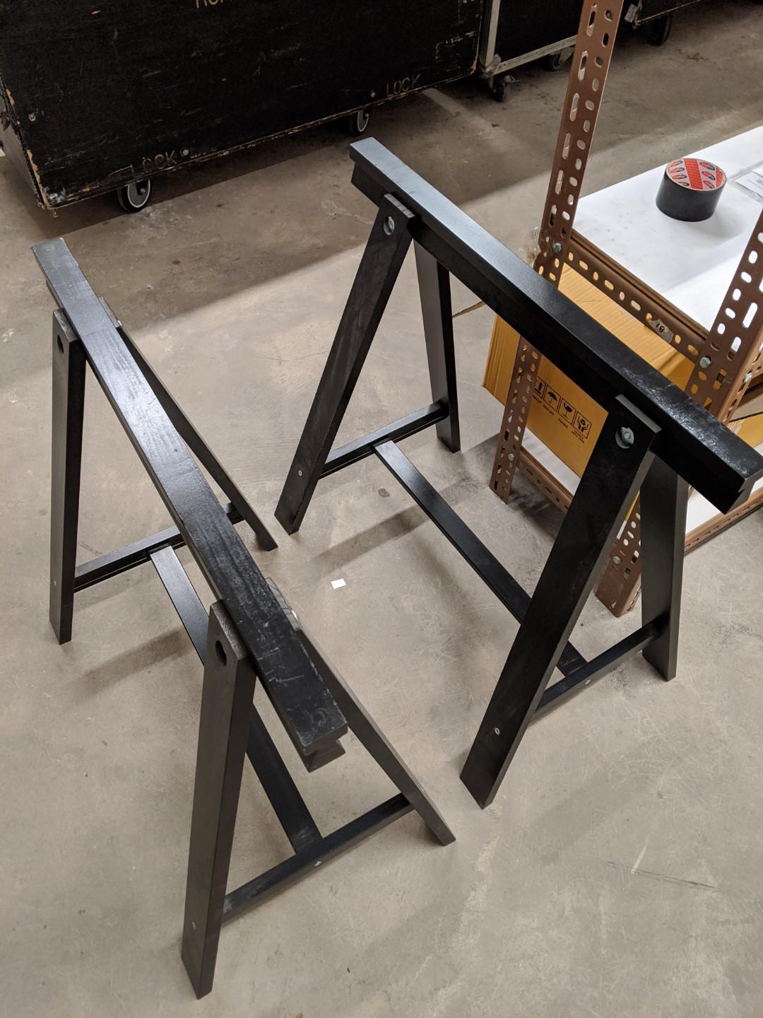 4 x Table trestle legs IKEA ODDVALD, Furniture & Home Living, Furniture ...