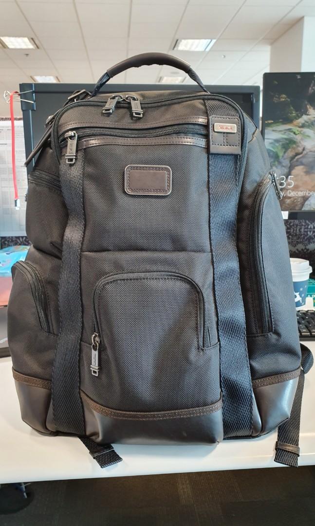 Tumi Black Bagpack, original with receipt, Men's Fashion, Bags ...