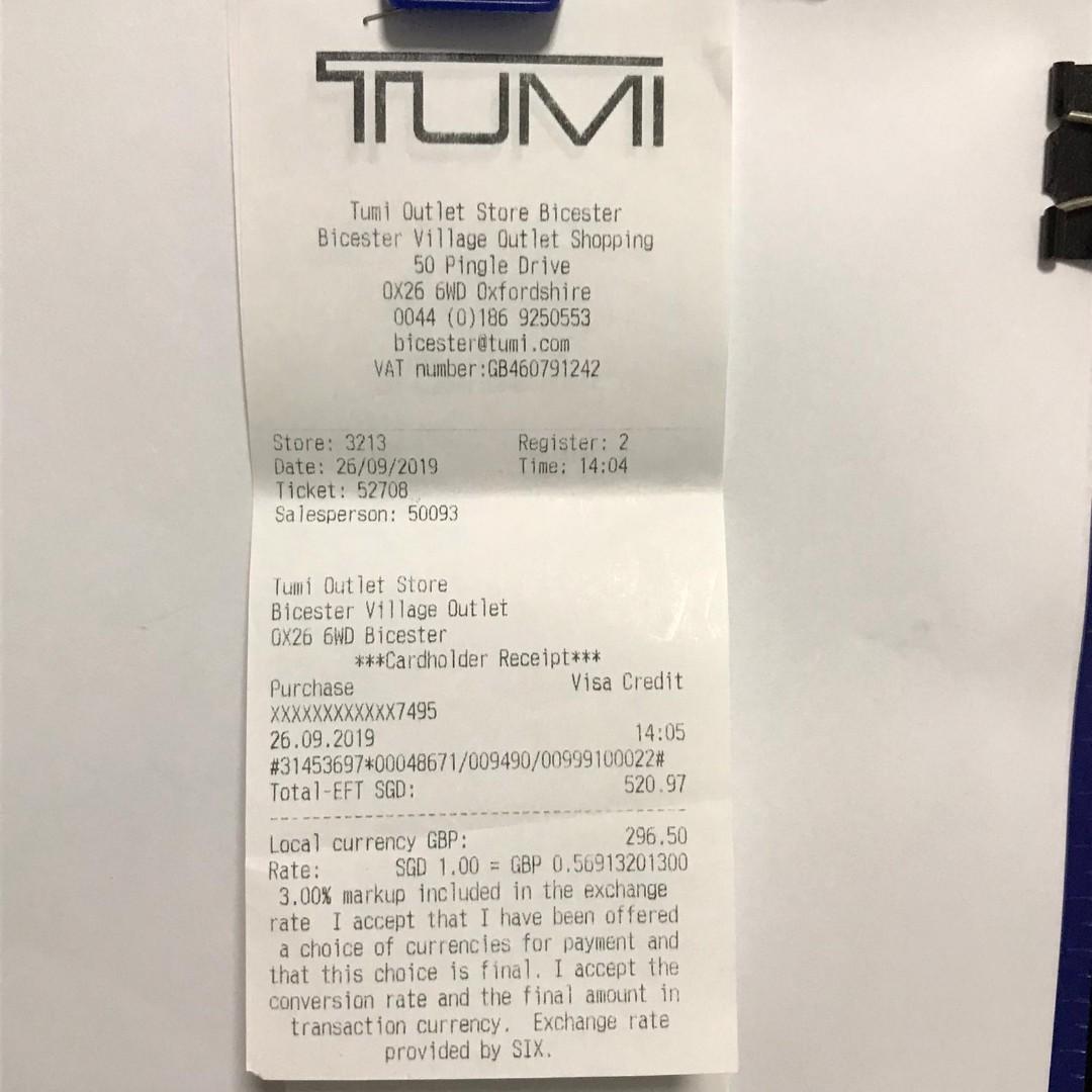 Tumi Black Bagpack, original with receipt, Men's Fashion, Bags ...