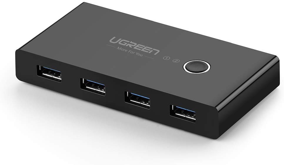 UGREEN USB 3.0 Sharing Switch Selector 4 Port 2 Computers Peripheral Switcher Adapter Hub for PC ...