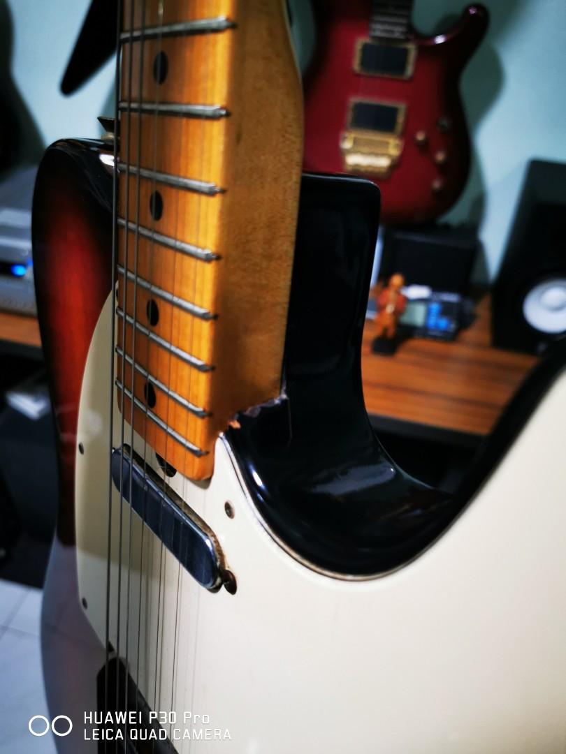 vintage john benneth telecaster electric guitar, Hobbies & Toys, Music ...